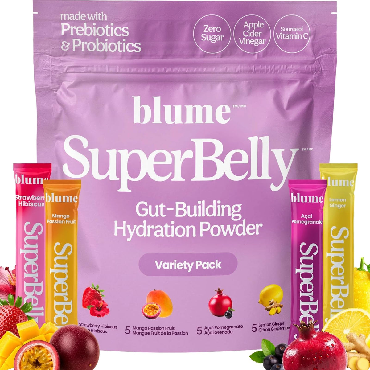 Blume SuperBelly gut health powder
