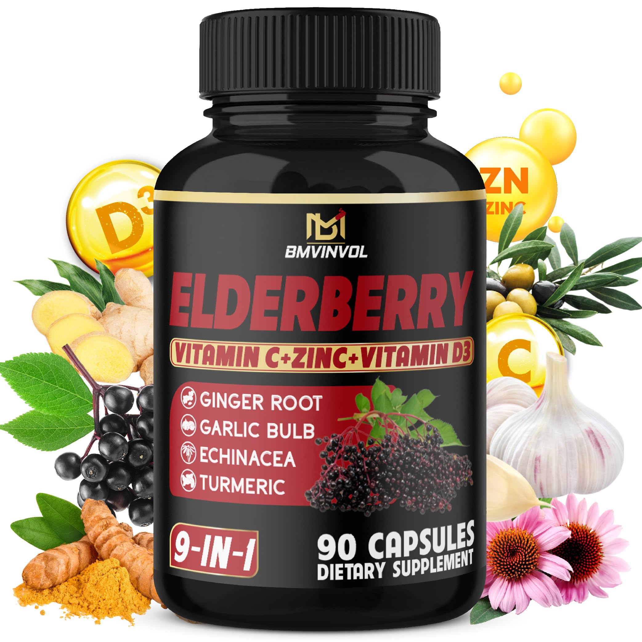 BMVINVOL elderberry capsules for immunity