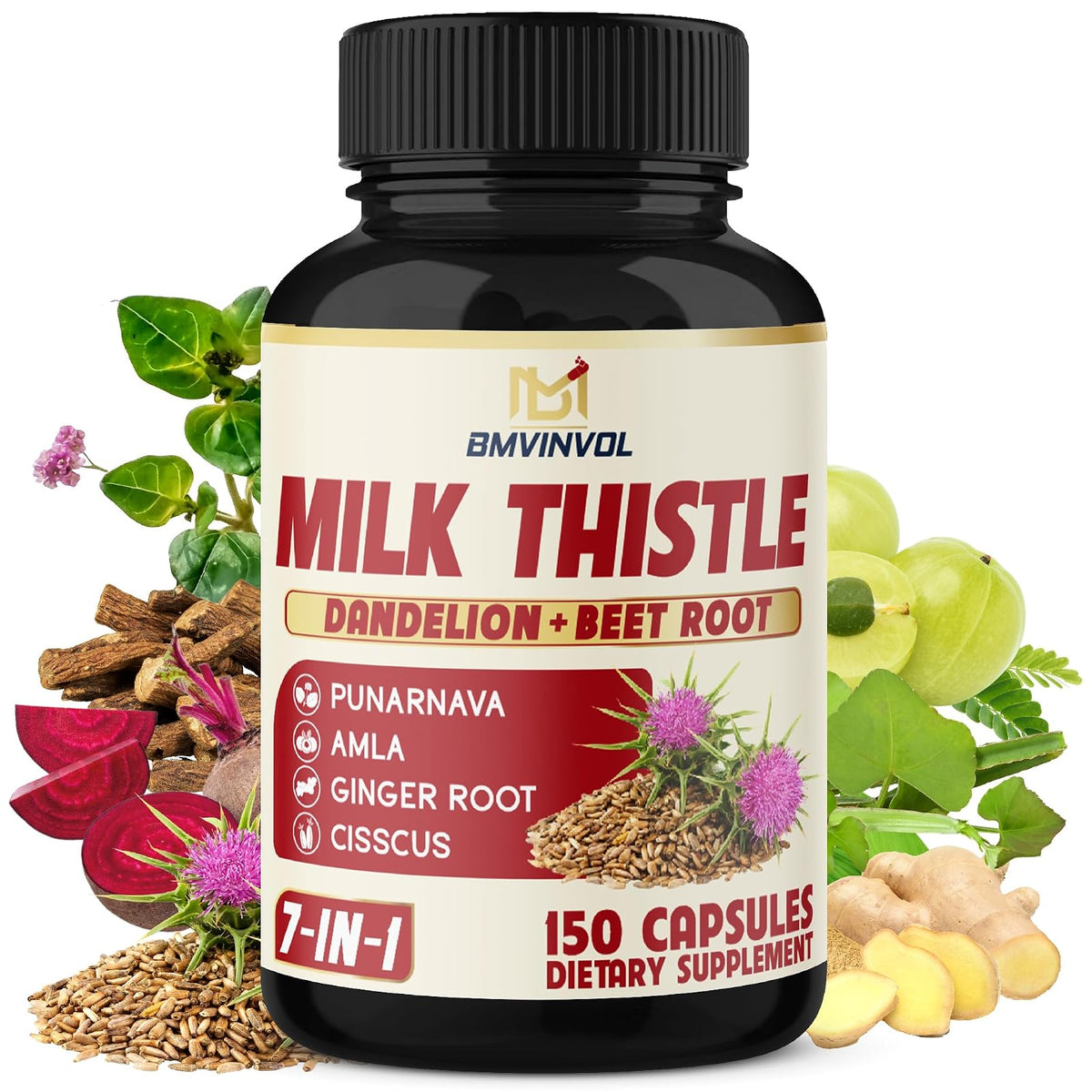 BMVINVOL Milk Thistle liver support capsules