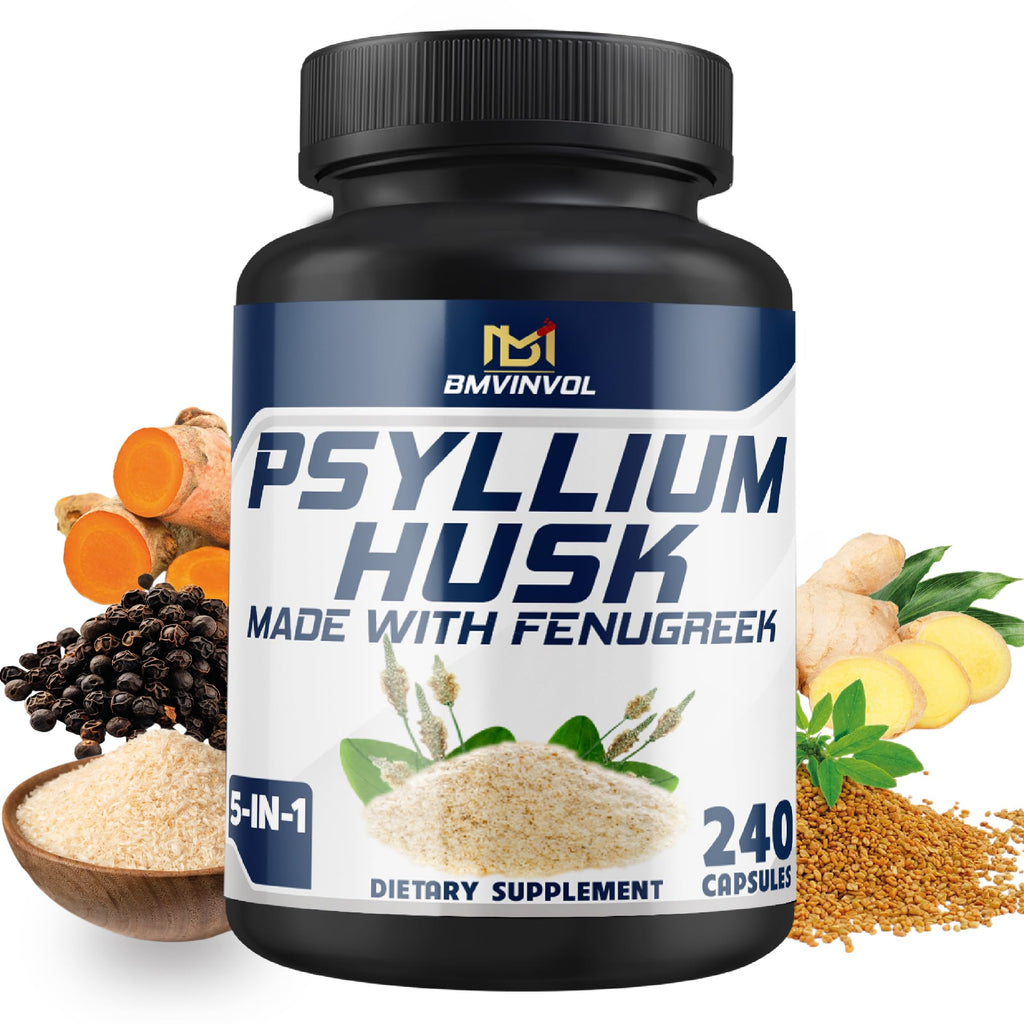 BMVINVOL psyllium husk fiber capsules