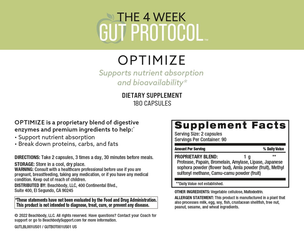 BODi gut health supplement capsules