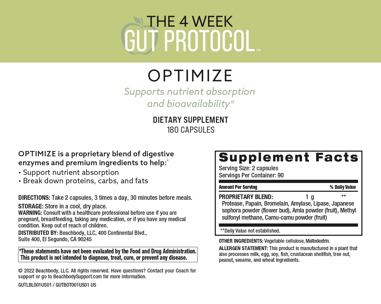 BODi gut health supplement capsules