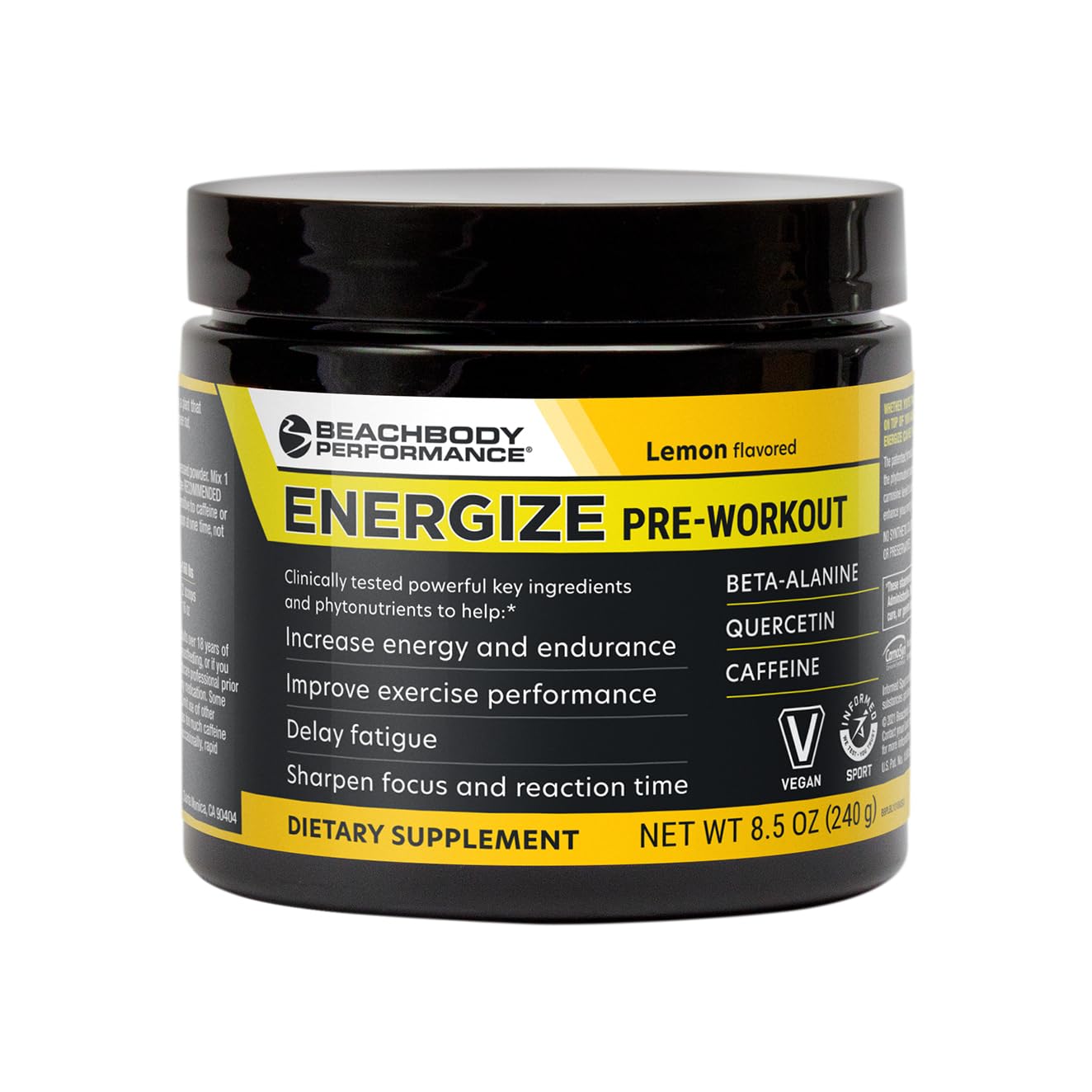 BODi pre-workout lemon flavour