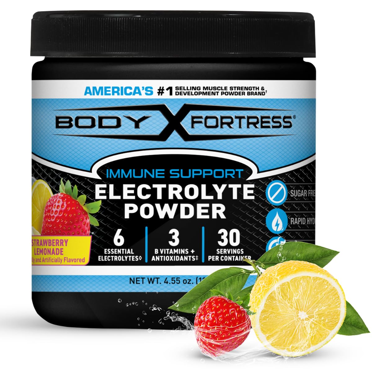 Body Fortress electrolyte powder for hydration