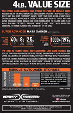 Body Fortress Super Advanced for serious weight gain