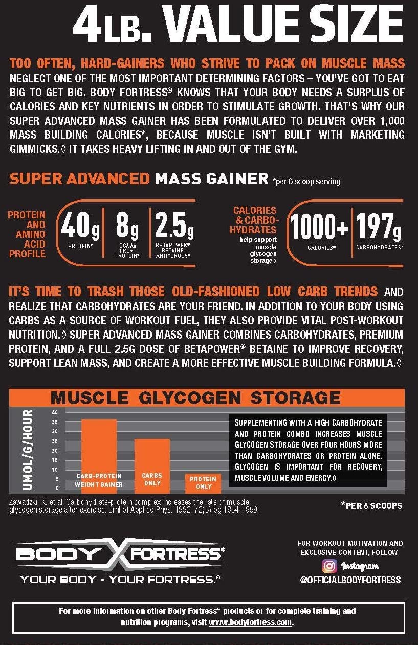 Body Fortress Super Advanced for serious weight gain