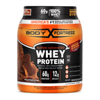 Body Fortress whey protein chocolate flavor
