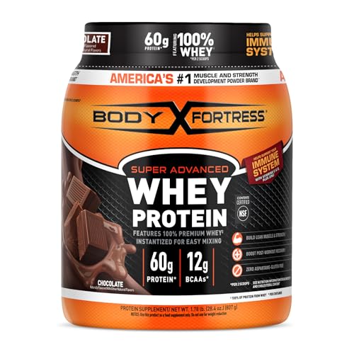 Body Fortress whey protein chocolate flavour