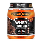 Body Fortress whey protein chocolate flavour