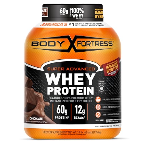 Body Fortress whey protein chocolate flavour