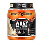 Body Fortress whey protein powder vanilla