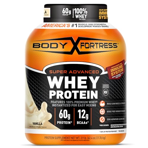 Body Fortress whey protein vanilla flavour