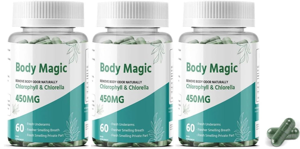 Body Magic chlorophyll capsules for detox