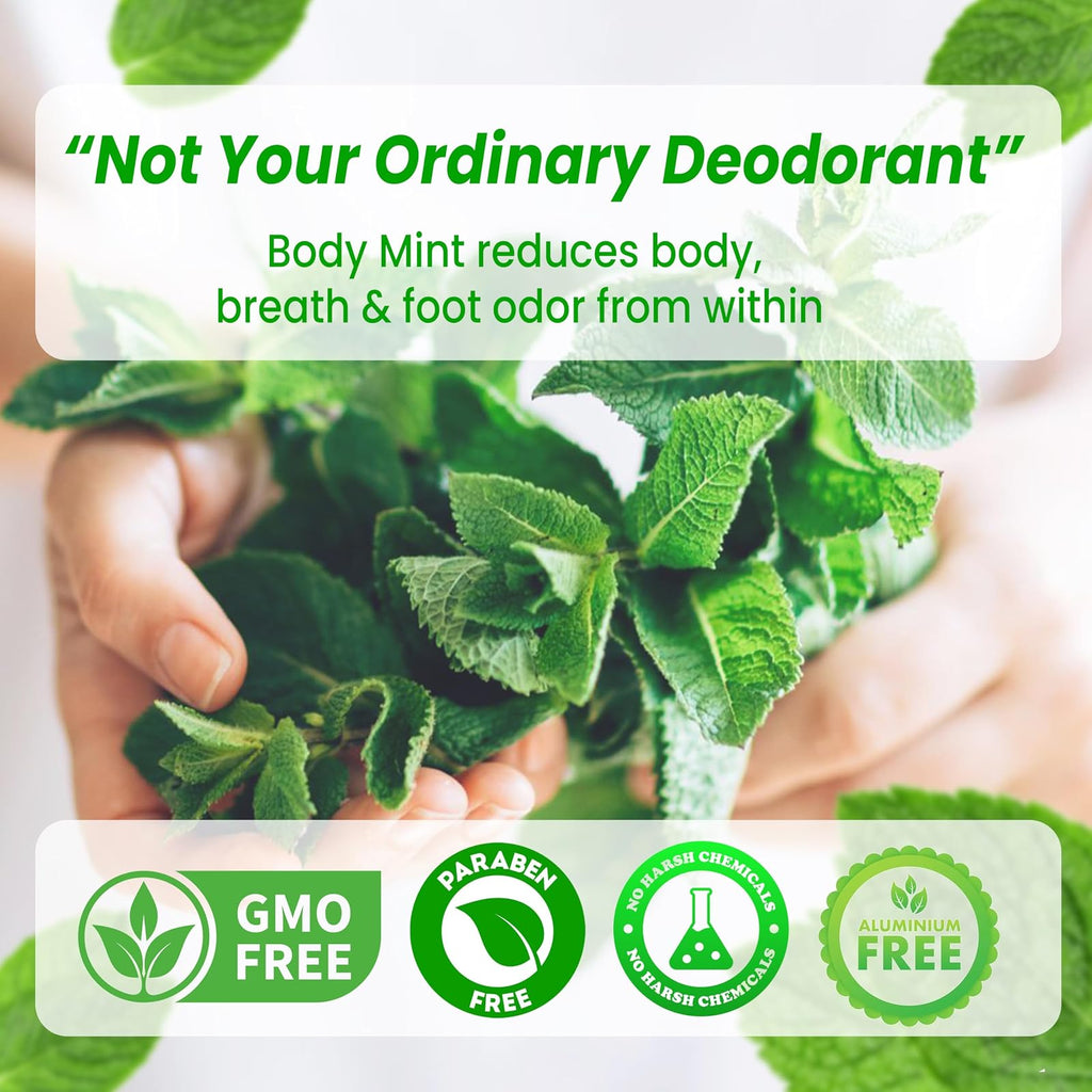 Body Mint supplement for odour control