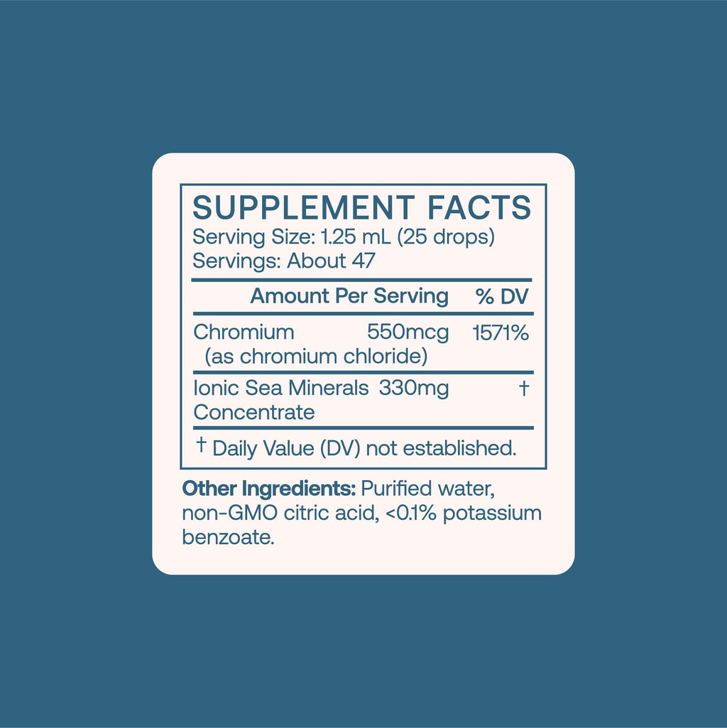BodyBio chromium for metabolic support