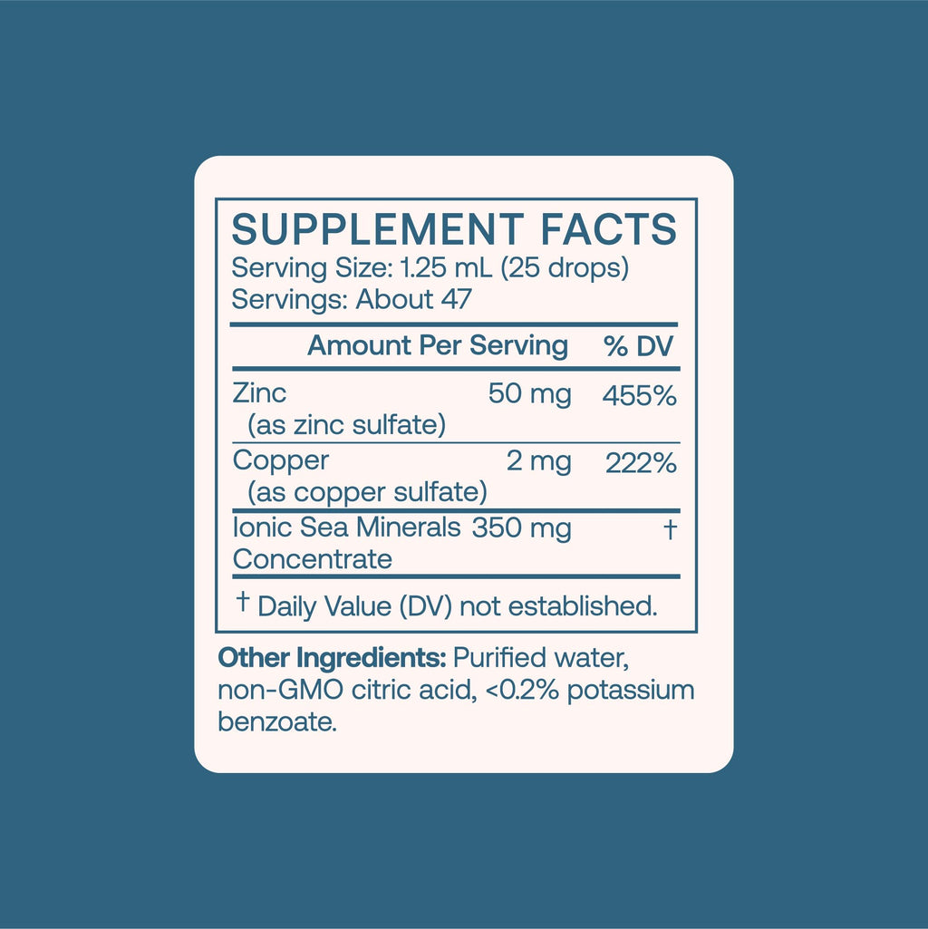 BodyBio zinc for daily wellness