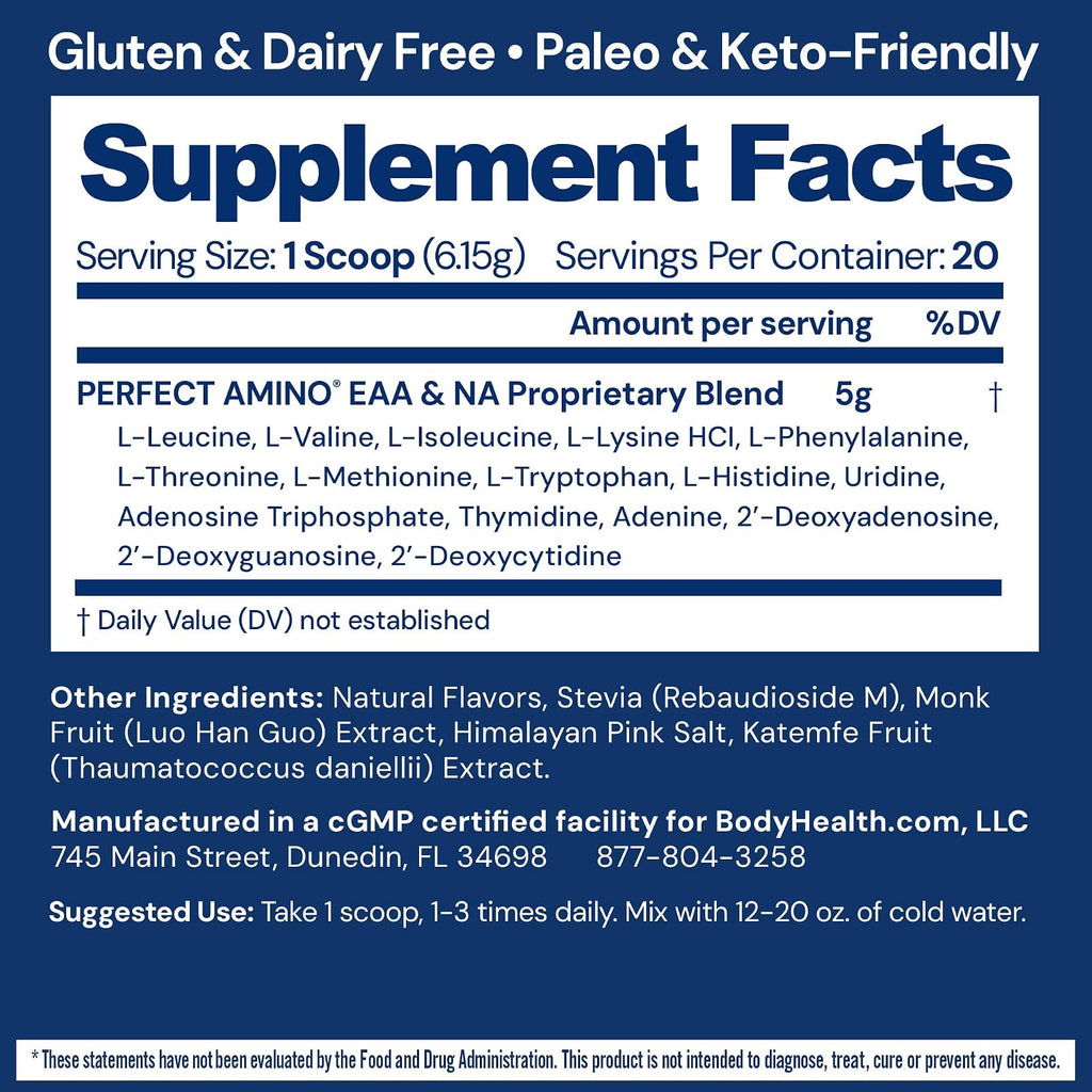 BodyHealth amino acids for muscle growth