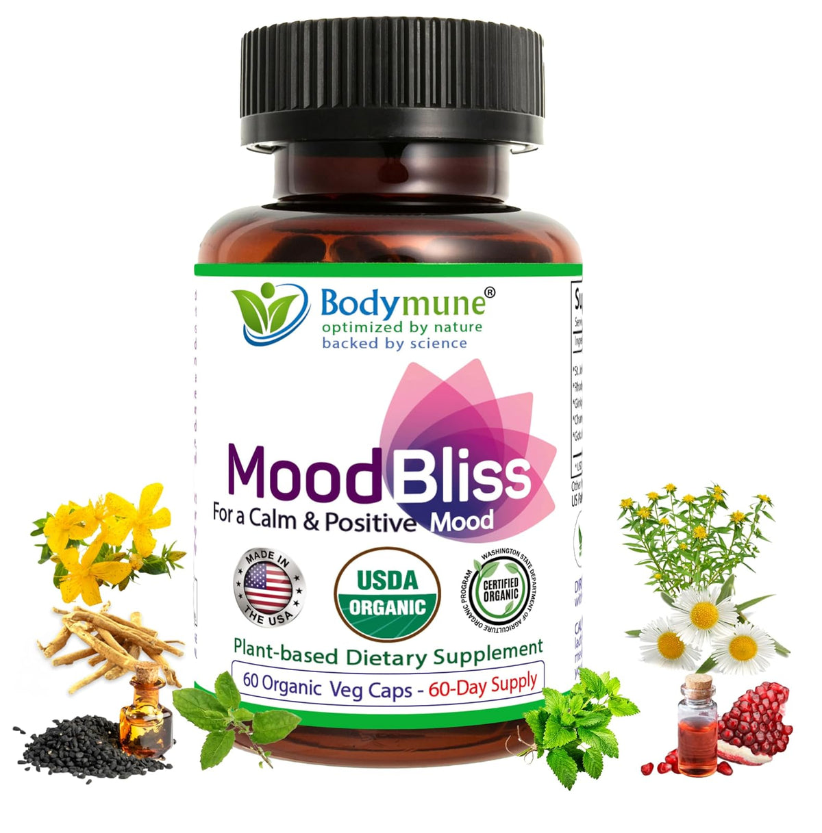 Bodymune Organic MoodBliss capsules