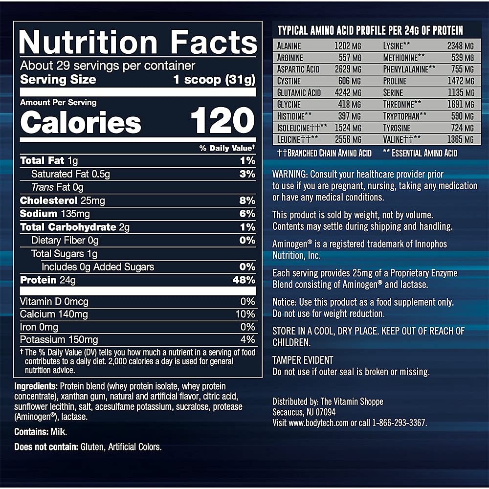 BodyTech whey protein for muscle gain