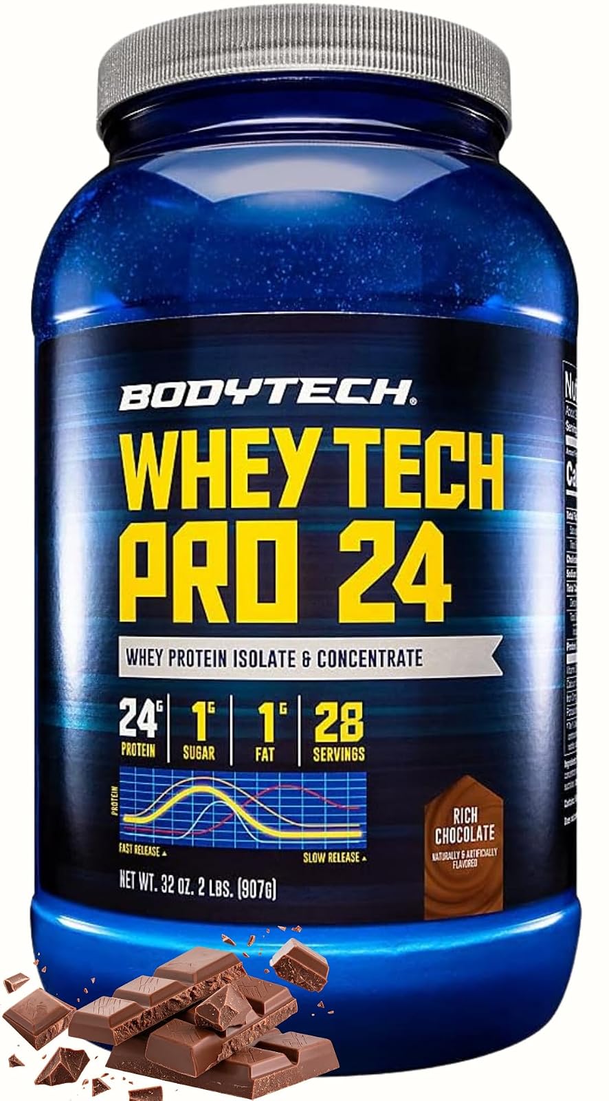 BodyTech whey protein powder for muscle gain