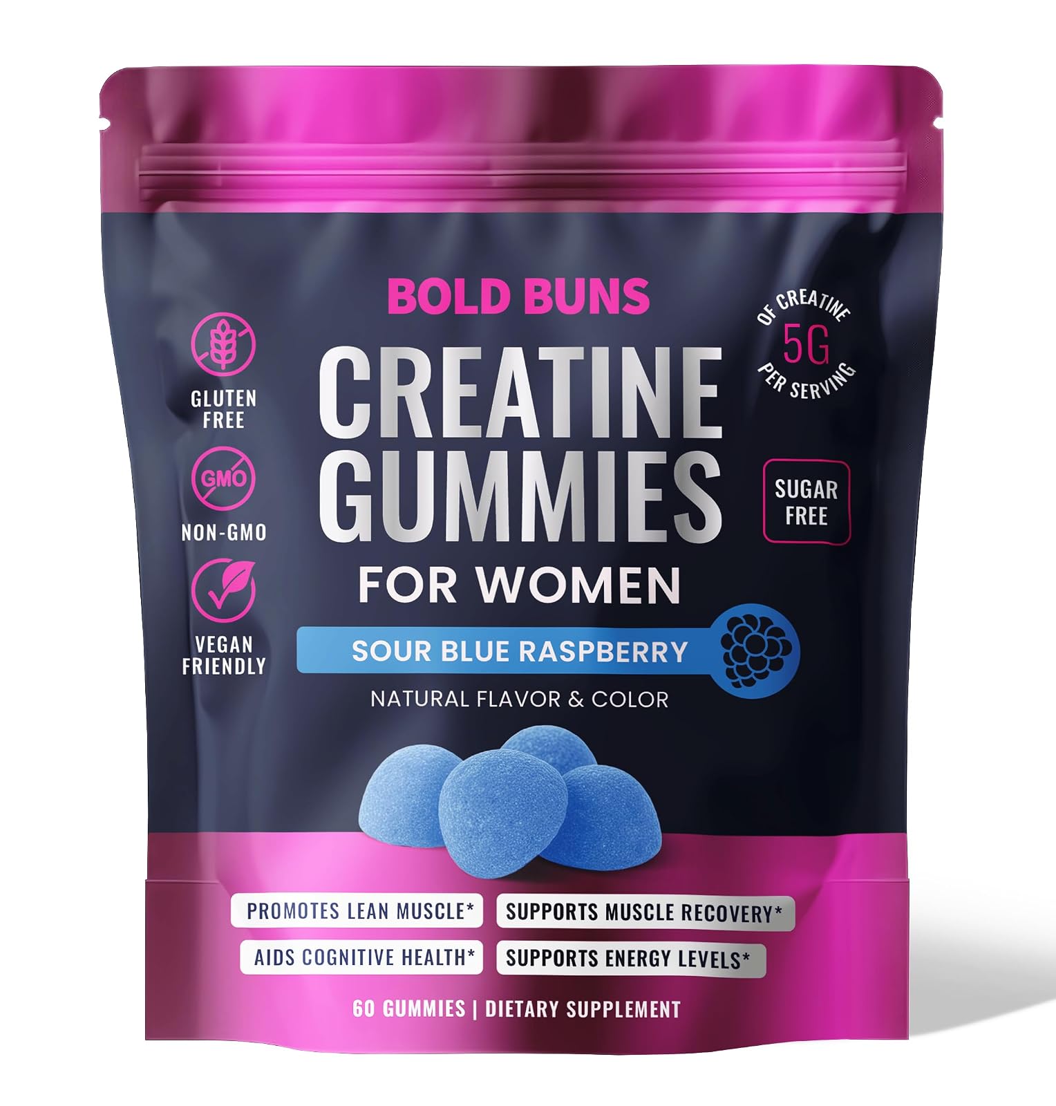 Bold Buns creatine gummies for energy