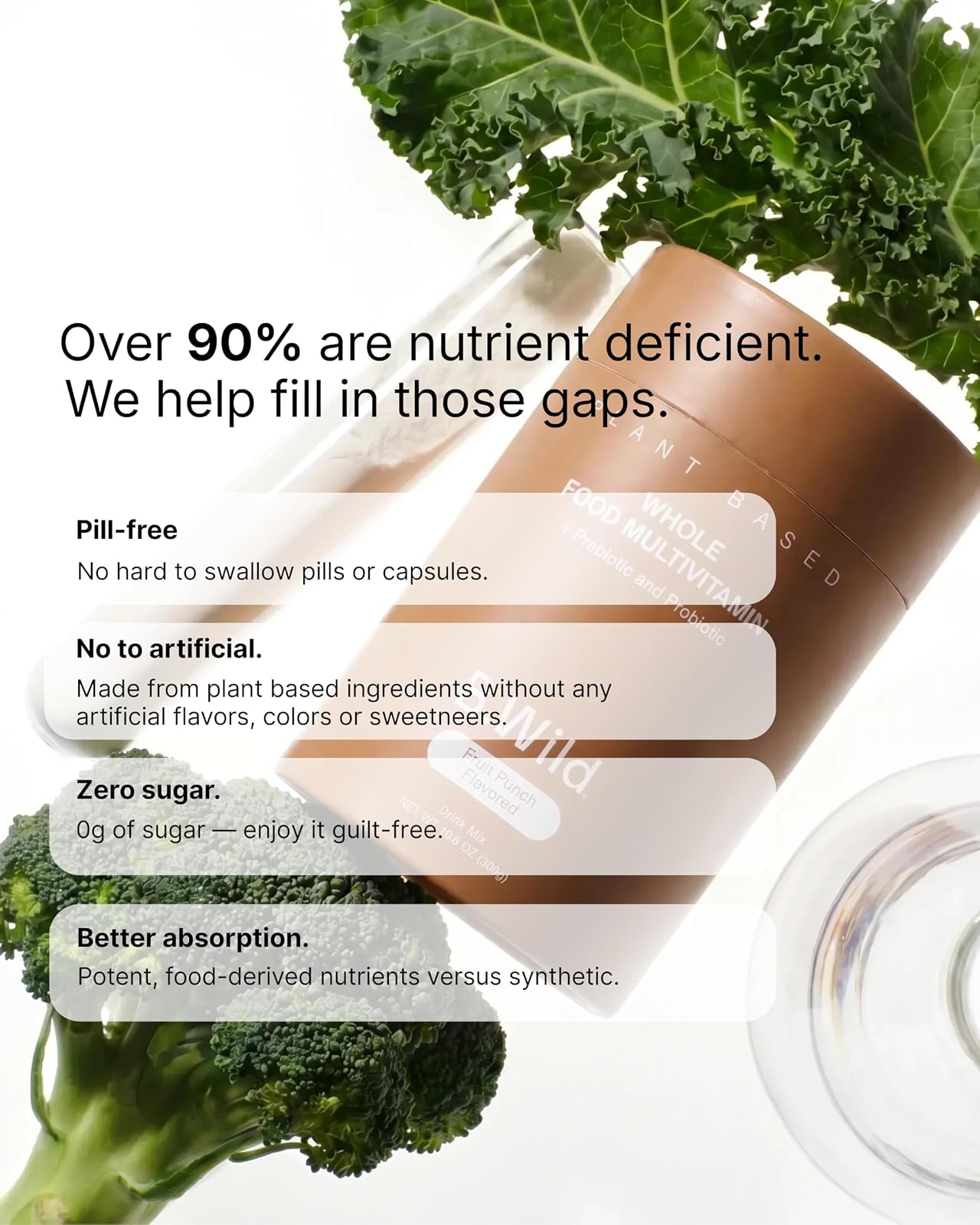 Bold fruit punch multivitamin powder