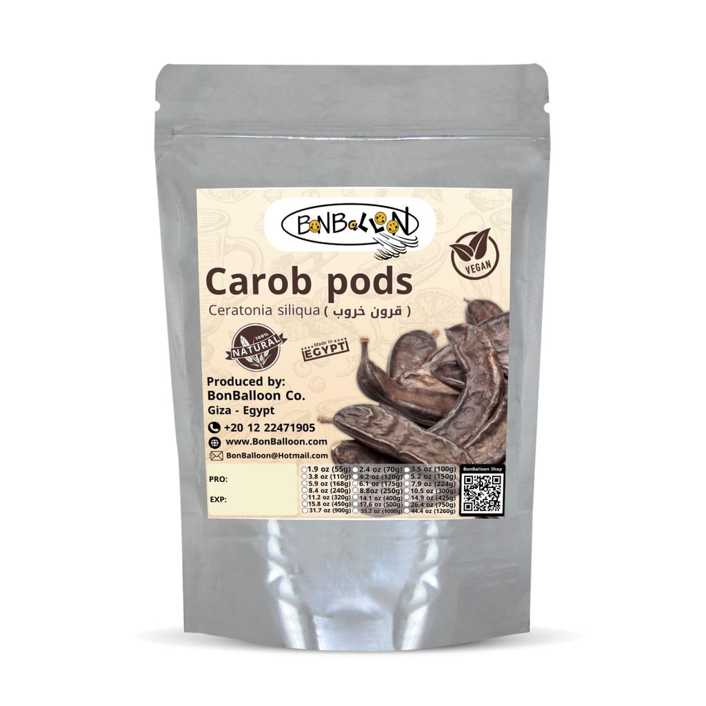 bonballoon organic carob pods 12 oz