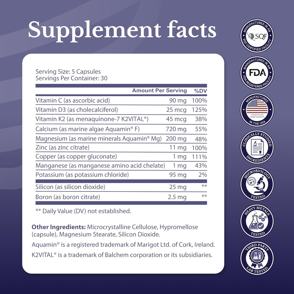 Bone Complex mineral supplement benefits
