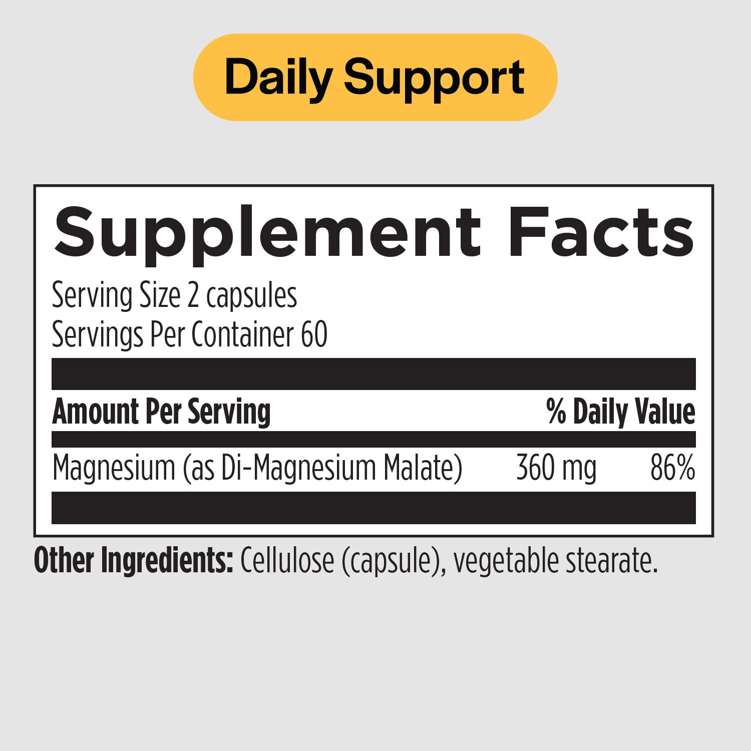 Bone health benefits of magnesium malate