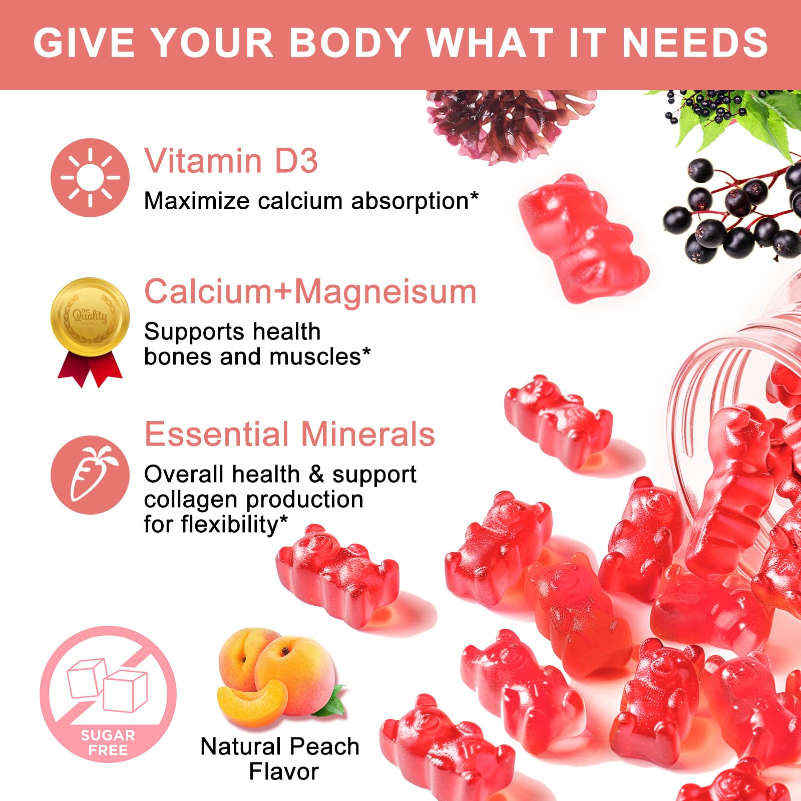 bone health calcium gummies for women