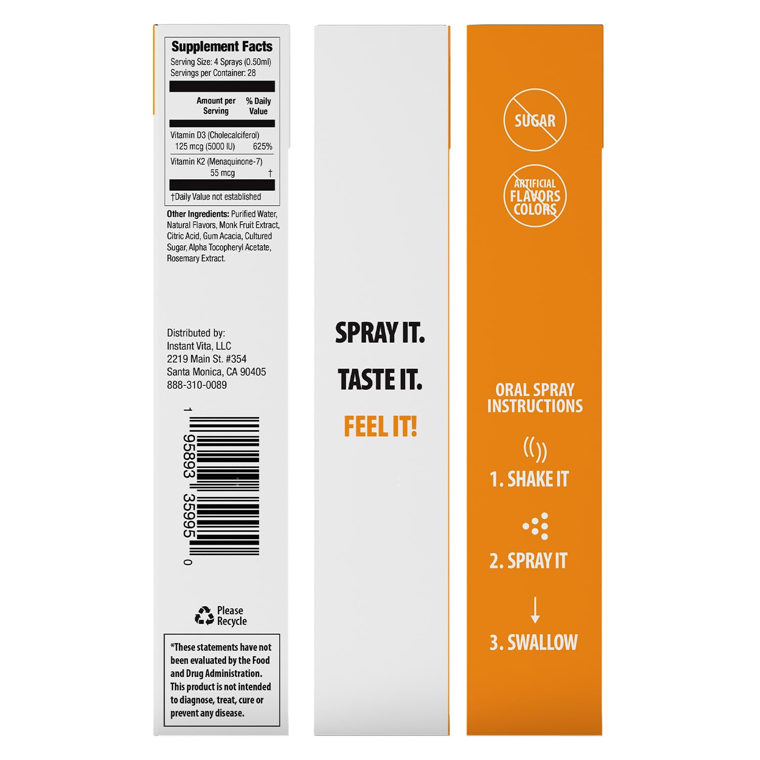 Bone health support oral spray