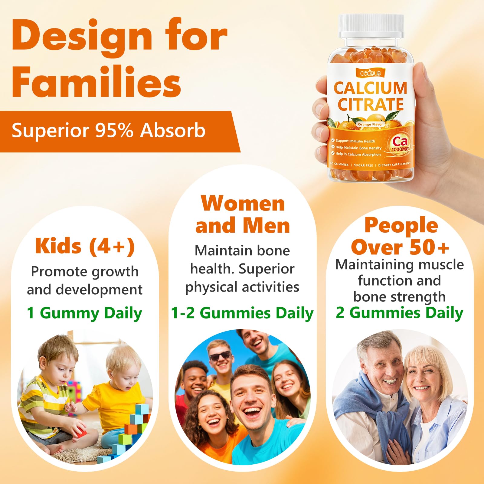Bone health support with Calcium Citrate