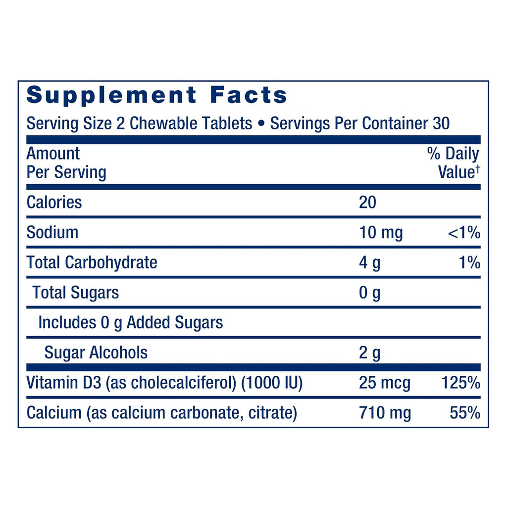 Bone health support with calcium citrate
