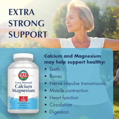 bone health support with calcium magnesium