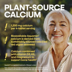 Bone health support with calcium tablets