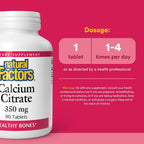 Bone health support with calcium