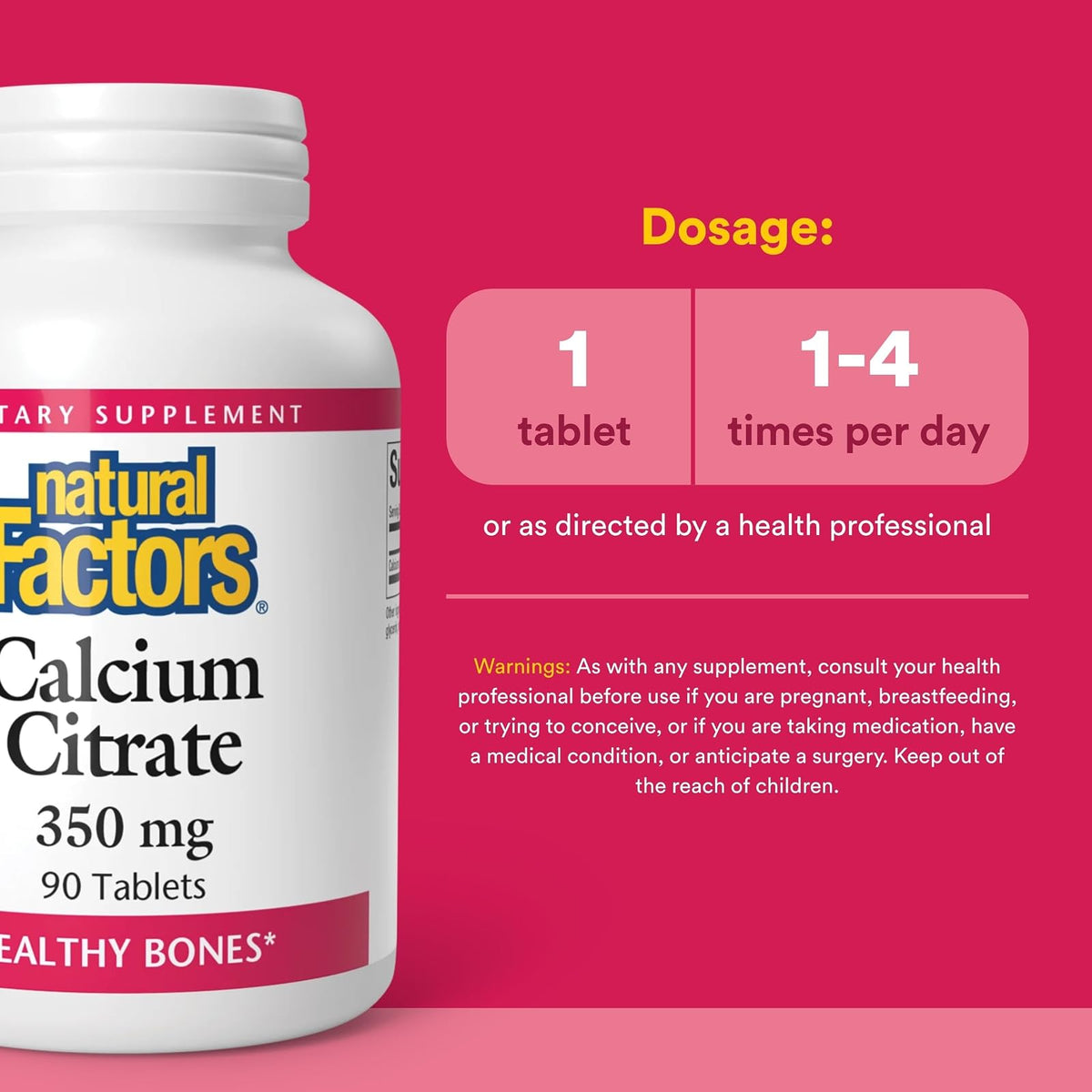 Bone health support with calcium