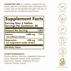 Bone health support with calcium