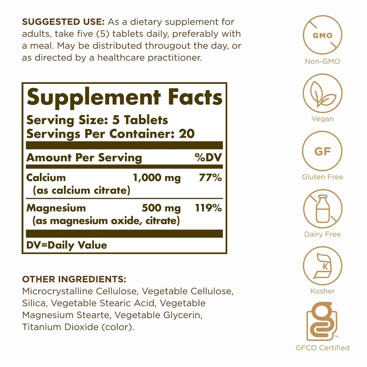Bone health support with calcium