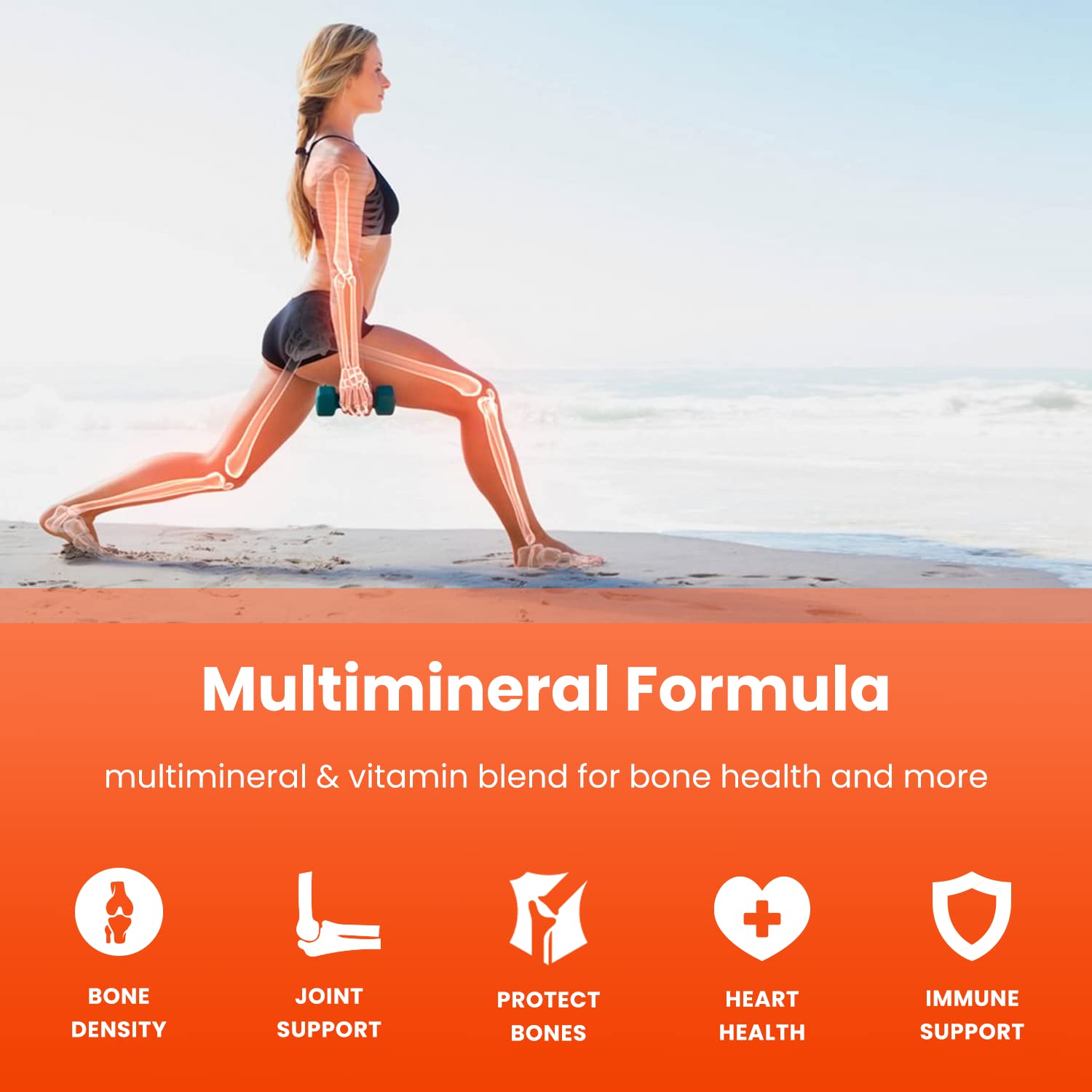 bone health support with calcium