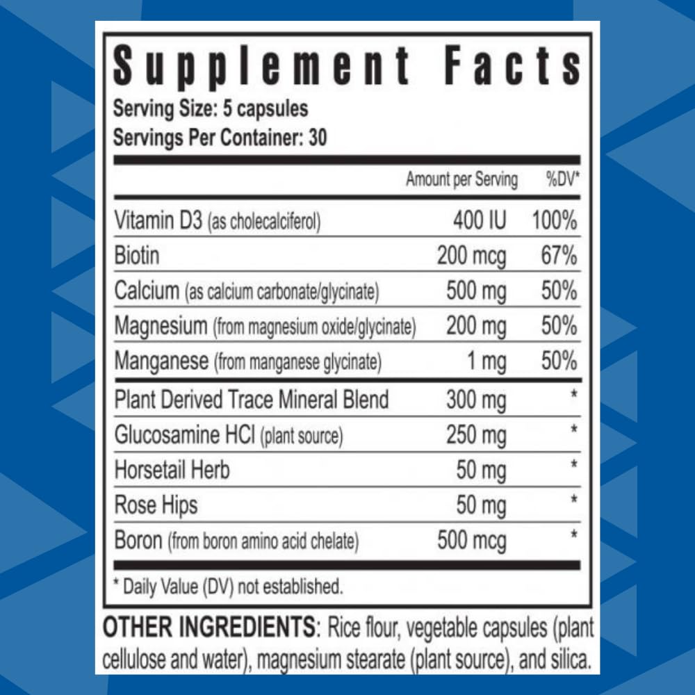 Bone health support with calcium