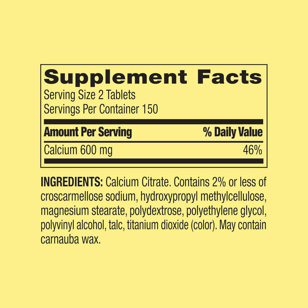 Bone health support with calcium