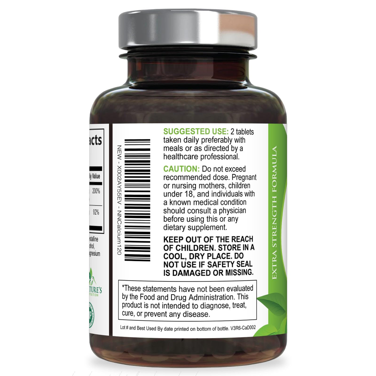 Bone health support with calcium
