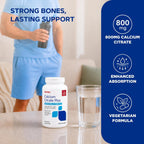bone health support with calcium
