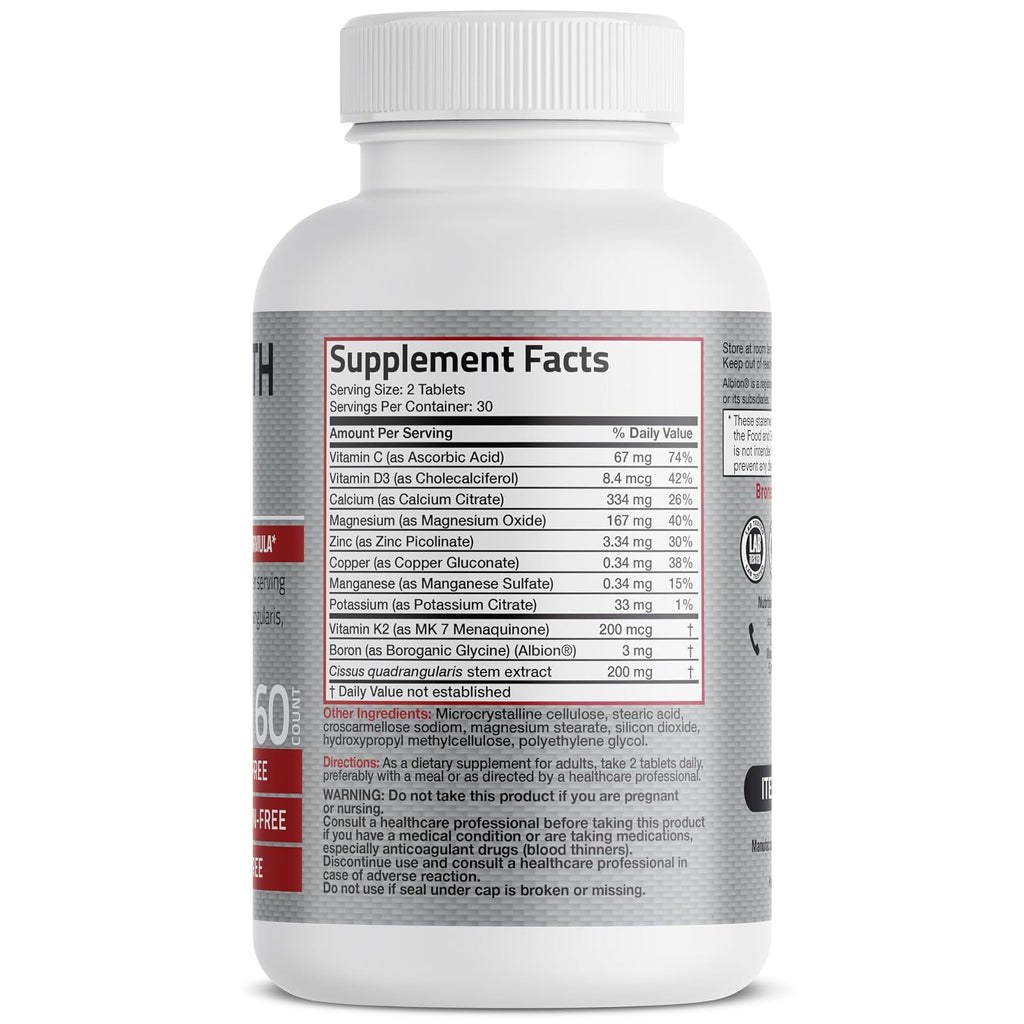 Bone health support with vitamin K