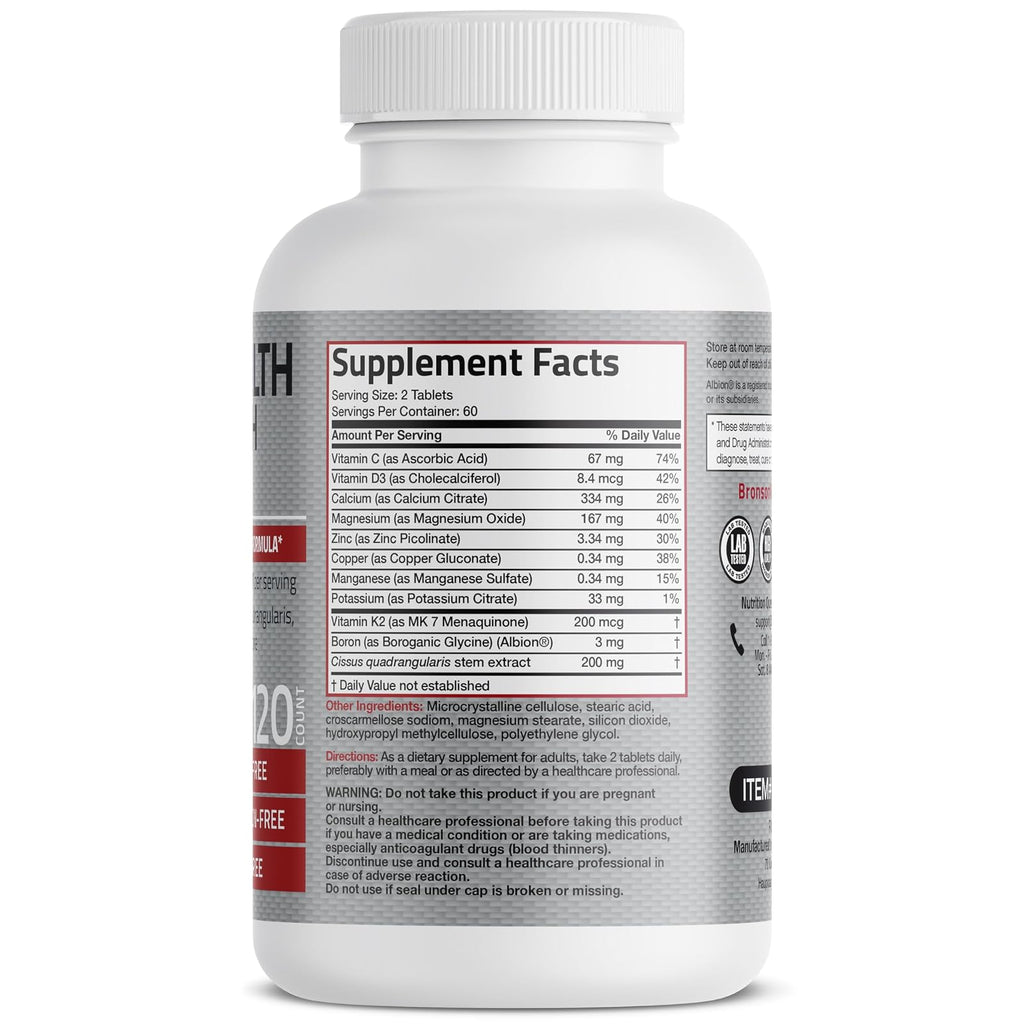 Bone health support with vitamin K