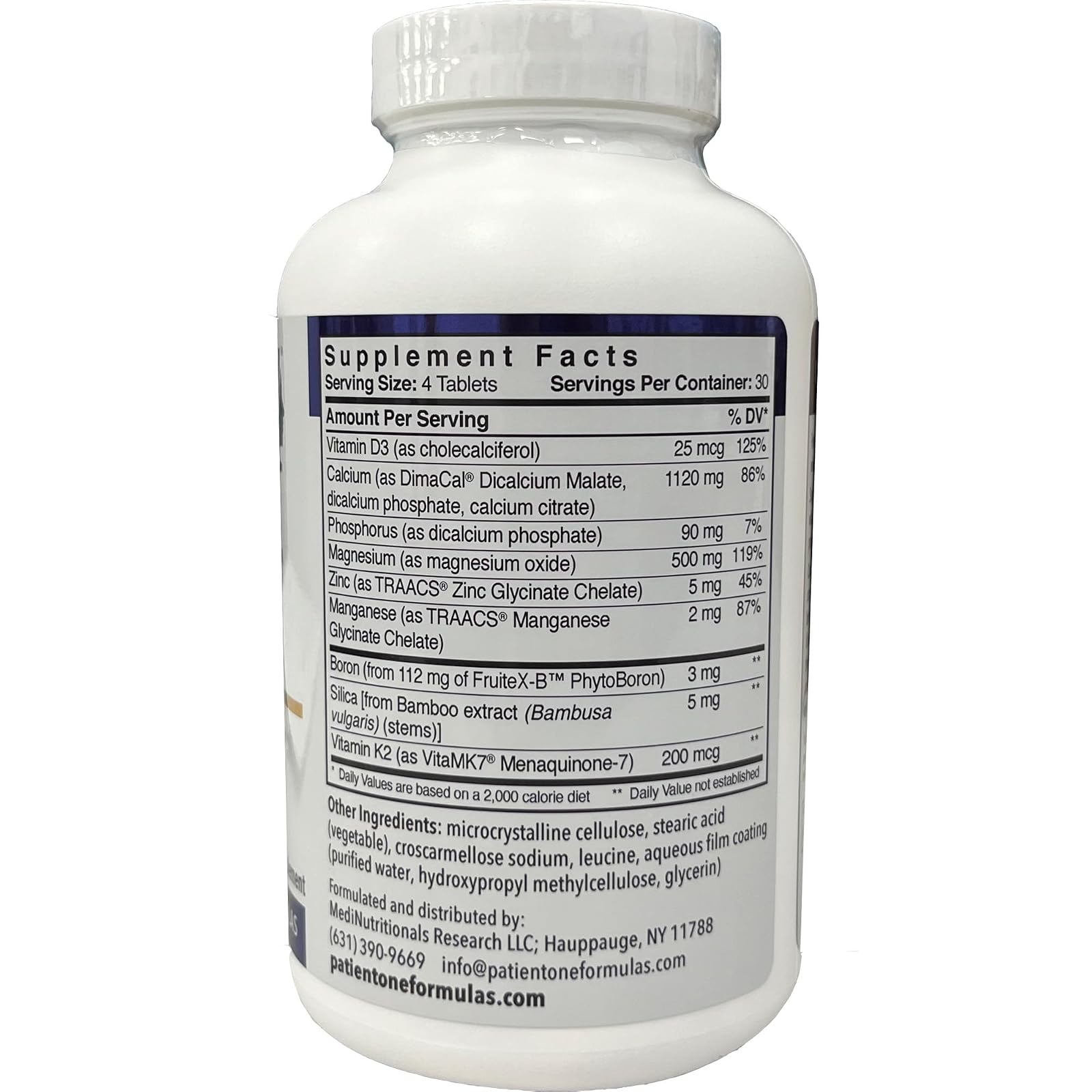 Bone health with Patient One calcium
