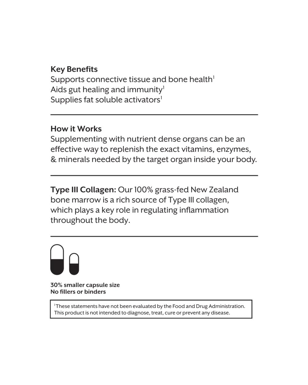 bone marrow capsules for overall wellness