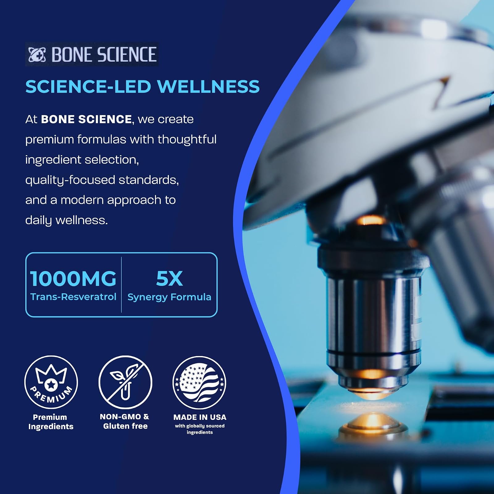 BONE SCIENCE Trans-Resveratrol 60 capsules