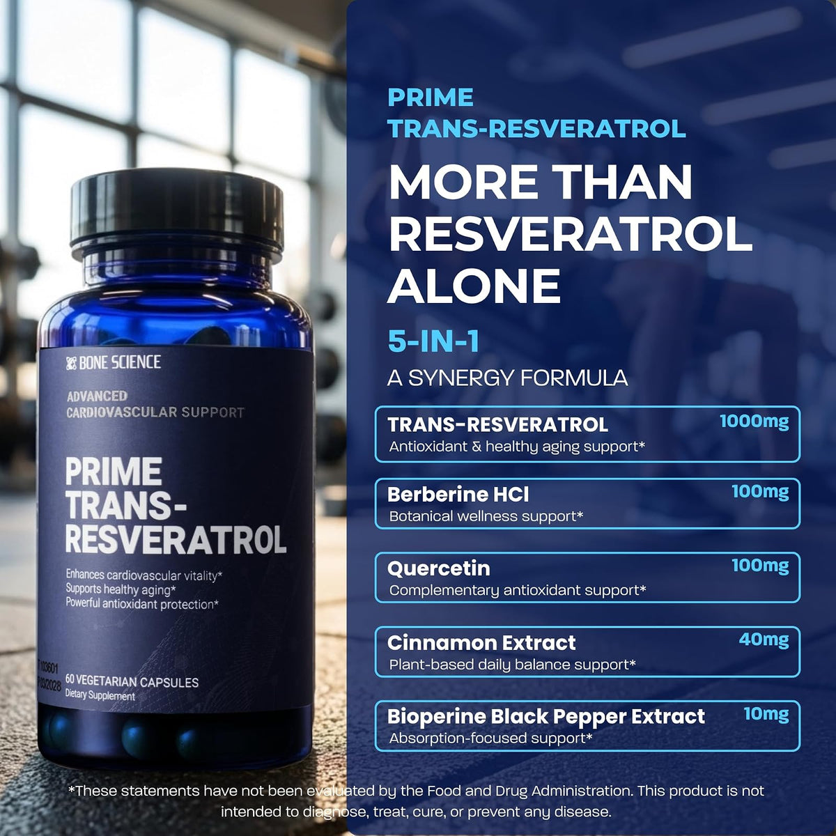 BONE SCIENCE Trans-Resveratrol immune booster